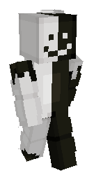 Black And White Half Minecraft Skin | laby.net