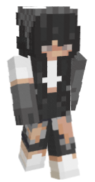 Girl Black Hair Minecraft Skin | laby.net