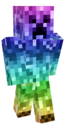Minecraft Rainbow Creeper Skin