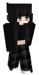 Hooded Black Minecraft Skin | laby.net