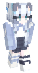 Girl White Hair Minecraft Skin | laby.net