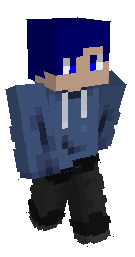 Blue Hair Blue Jacket Minecraft Skin | laby.net