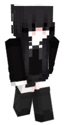 Girl Black Hair Minecraft Skin | laby.net