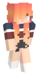 Red Orange Hair Minecraft Skin | laby.net