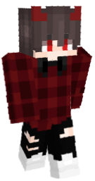Red Eyes Plaid Minecraft Skin | laby.net