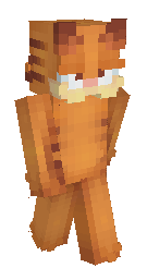 Orange Cat Garfield Minecraft Skin | laby.net