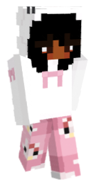 Hello Kitty Black Hair Minecraft Skin | laby.net