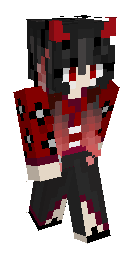 Red Edgy Minecraft Skin | laby.net