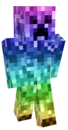 Minecraft Rainbow Creeper Skin