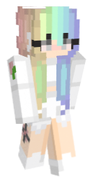Rainbow Rainbow Hair Minecraft Skin | laby.net