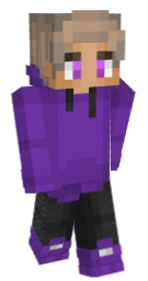 Purple Eyes Hoodie Minecraft Skin | laby.net