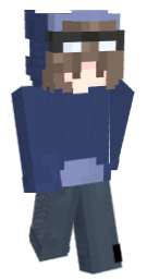 Brown Hair Glasses Minecraft Skin | laby.net