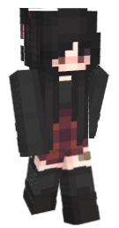 Red Emo Girl Minecraft Skin | laby.net