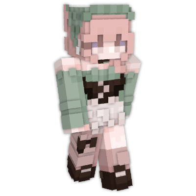 white skirt Cute Minecraft Skin | laby.net