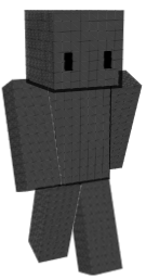 Black Cartoon Minecraft Skin | laby.net