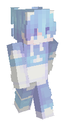 Boy Blue Hair Minecraft Skin | laby.net