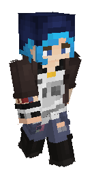 Girl Blue Hair Minecraft Skin | laby.net