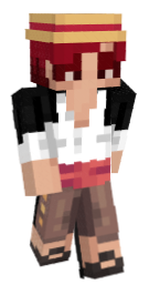 Red Hair One Piece Minecraft Skin | laby.net