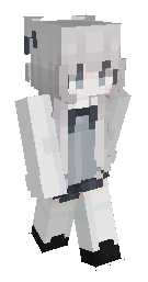 Grey White Minecraft Skin | laby.net
