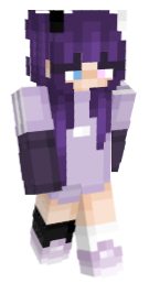 Cute Purple Hair Minecraft Skin | laby.net
