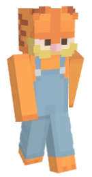 Overalls Garfield Minecraft Skin | laby.net