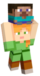 Alex Carrying Steve Alex Steve Minecraft Skin | laby.net